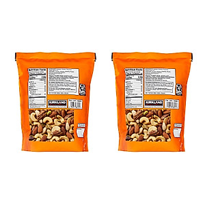 Kirkland Signature QNKDQK Extra Fancy Unsalted Mixed Nuts 2.5 (LB), 2 Pack of 40 Ounce, 99451458768
