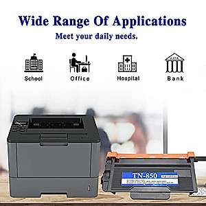 3 Pack Compatible TN-850 TN850 Toner Cartridge Replacement for Brother DCP-L5500DN L5600DN MFC-L6700DW L5700DW L5900DW HL-L6250DW L6400DW/DWT L5000D L5100DN Printer,Sold by HOBBYUNION