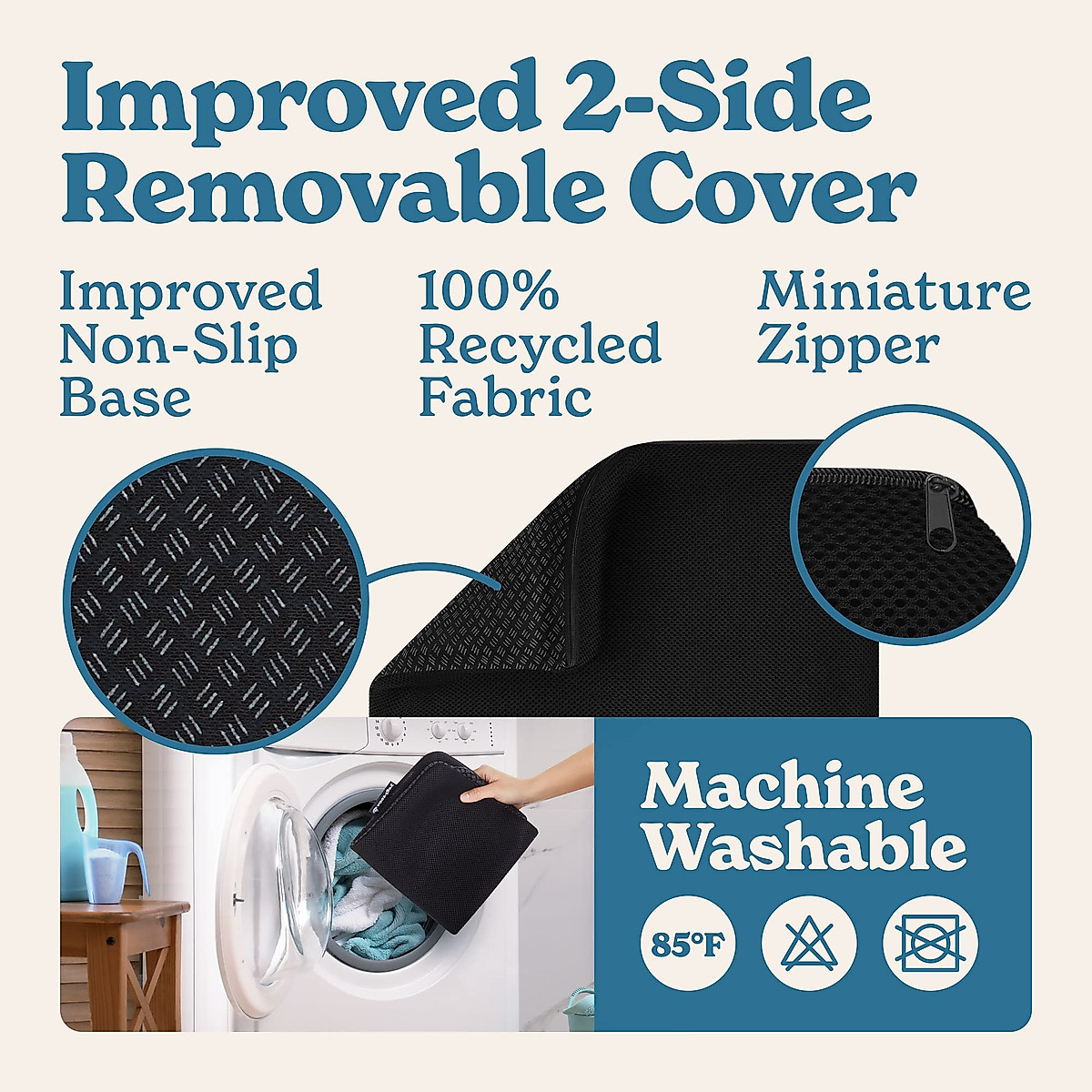 YOGI-ZONE Gel Seat Cushion for Long Sitting – 16.5x16.5x1.6 in. Honeycomb Seat Cushion for Back Pain Relief with Yoga Videos – TPE Cushion with Nonslip Breathable Cover for Office Chair & Car Seat