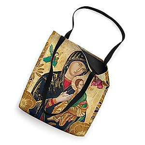 Our Lady of Perpetual Help Blessed Mother Mary Catholic Icon Tote Bag
