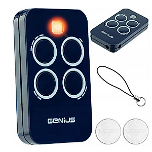 L.A. Ornamental Genius Echo TX4 RC 433 MHz Remote Control Transmitter Garage Door Openers, Blue
