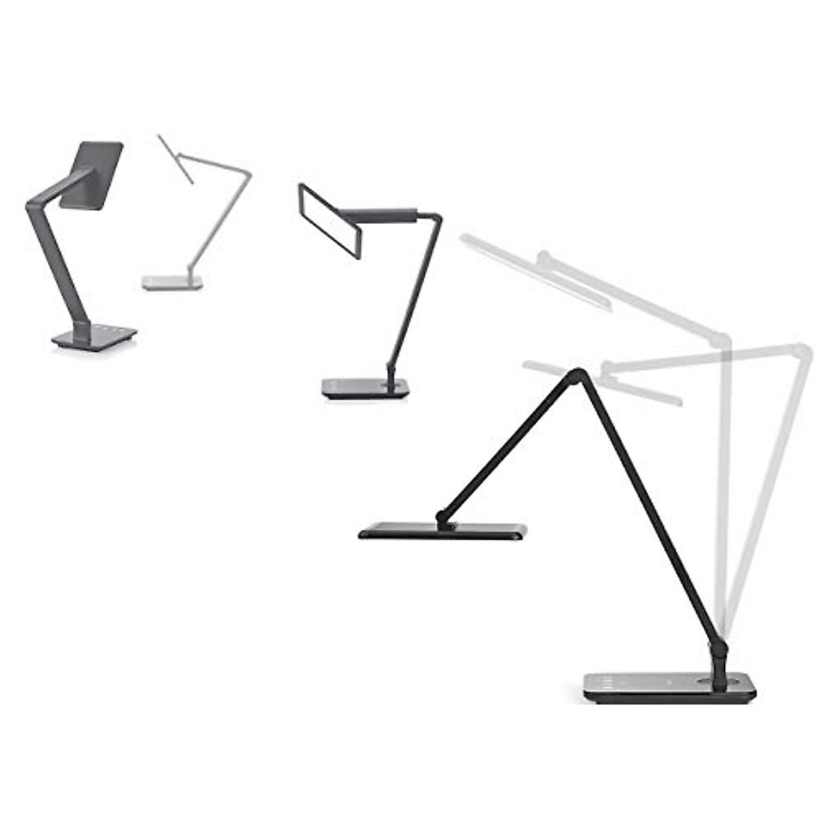 saicoo LED Desktop Lamp with Large LED Panel, Seamless Dimming-Control of Brightness and Color Temperature, an USB Charging Port
