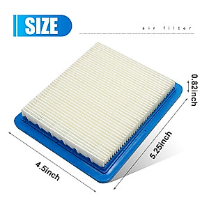 UOIENRT Air Filter with Pre Filter Fuel Filter Spark Plug Replacement for BS 625e 675ex 725ex Troy-Bilt TB110 TB230 TB130 TB210 3.5-6.75 Gross HP LG491588JD, 491588S 491588 399959