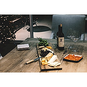brightmaison Maggio Charcuterie Board & Wood Cutting Board Wall Mountable and Table Top Kitchen Decor Acacia Wood