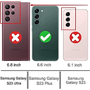 Jaorty Samsung Galaxy S23 Plus 5G Phone Case for Women with Card Holder,Samsung S23 Plus Case Wallet Crossbody Lanyard with Strap,Credit Card Slots Kickstand Case with Ring Holder,6.6 Inch,Rosegold