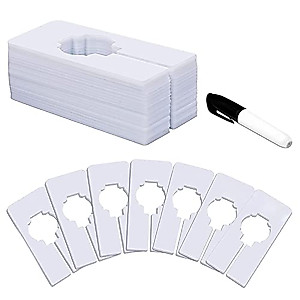 Vshinic 30 PCS Clothing Size Rack Dividers,Closet Dividers for Hanging Clothes ,Clothing Rack Size Tabs ,Clothing Rack Size Markers for Sorting Clothing Size,Color,Style etc