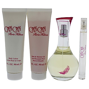 Paris Hilton Can Can Burlesque 4 Piece Gift Set with 3.4 Oz