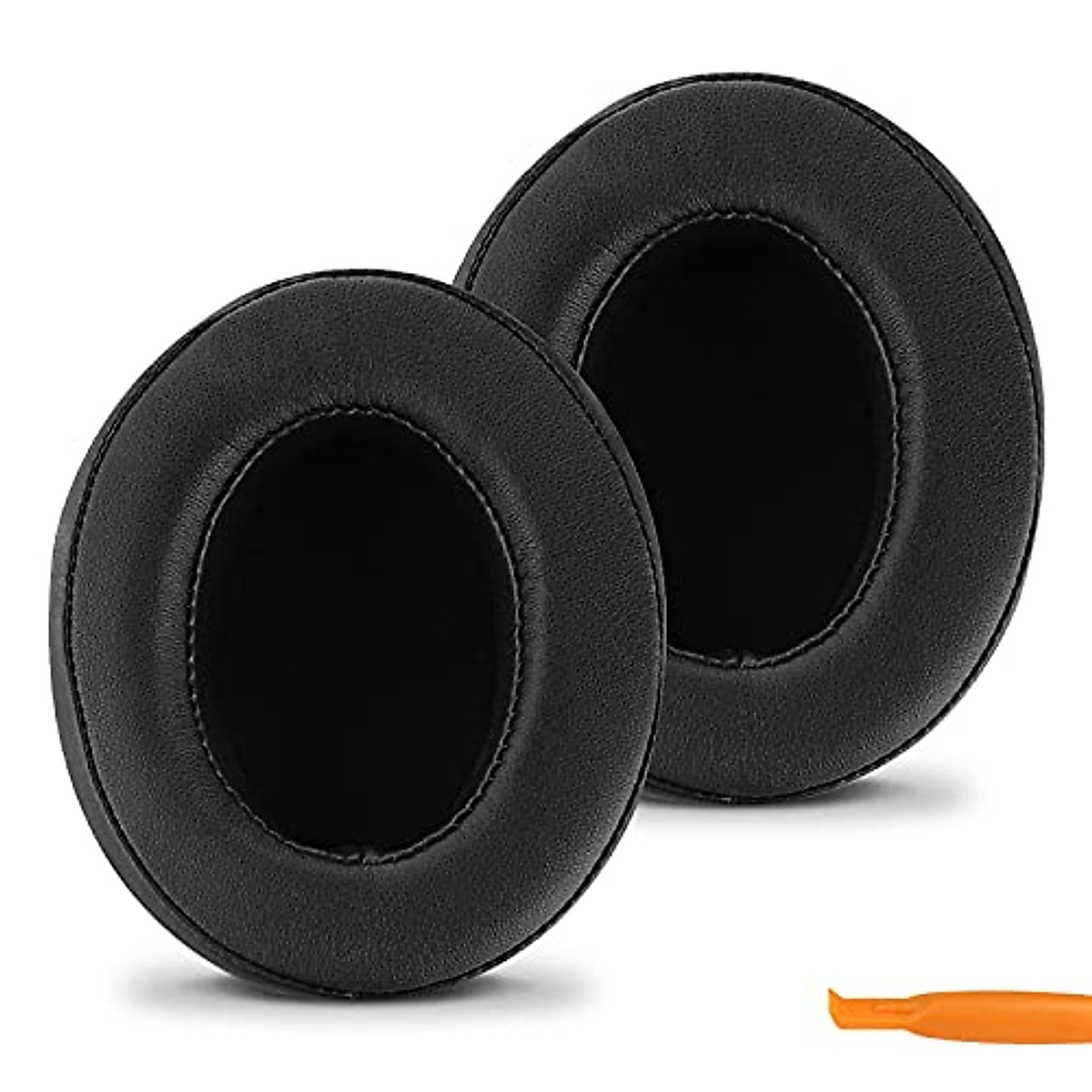 Geekria QuickFit Replacement Ear Pads for Sony Bose Turtle Beach Skullcandy HyperX and Other Large or Mid-Sized Over-Ear Headphones Ear Cushions, Ear Cups Cover Repair Parts (Black)