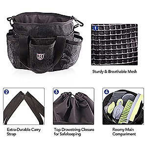 Harrison Howard Premium Horse Grooming Organizer Bag Horse Grooming Tote Bag with Mesh