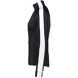Obermeyer Womens Discover 1/4 Zip Top, Black, Large