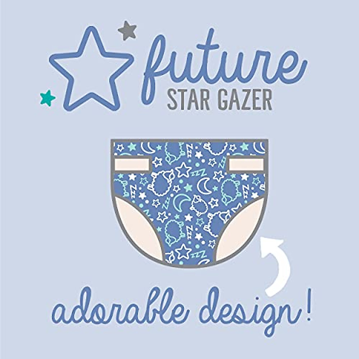 Seventh Generation Baby Free & Clear Overnight Diapers, Stage 5, 20 Count (Pack of 4)