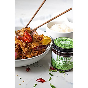 Lahtt Sauce Premium All Purpose Chili Oil, Vegan (Made with Shiitake Mushrooms), Medium Heat, Natural Non GMO Ingredients, Gluten-Free, No MSG, No Preservatives (1 Jar)