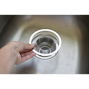 Mesh Sink Strainer, Prevents Sink Clogging From Food & Hair, Great for Stainless Steel Sinks, Set of 2
