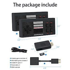 CICYSTORE Retro Game Console with 1700 NES Classic Edition Games,4K HD Video Game Console,Plug and Play Video Games for TV,Gift for Kid/Adult