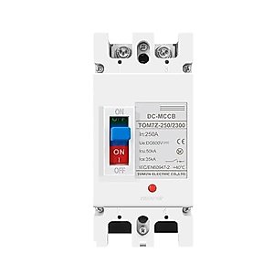 1PCS 2P DC 600V DC Solar Molded case Circuit Breaker MCCB Overload Protection Switch Solar photovoltaic Protector (Size : 150A)