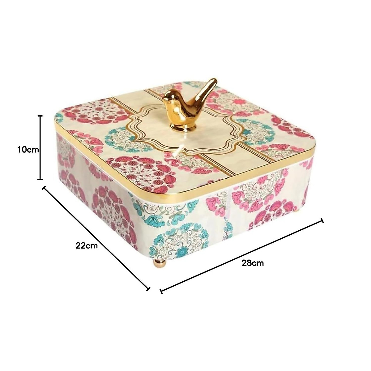 Airtight Dry Fruit box with Lid Serving Tray, Dry Fruit Box with for Serving Sweets, Chocolates, Candy, Pickle, Mukhwas, Kitchen accessories Items (500ml, Set of 4)