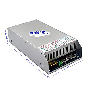 JINGMAIDA Switching Power Supply 2000W with PFC 110-240V AC to DC Power Supply 48V 41Amp 2000W for CCTV, Radio, Computer Project, LED Strip Lights, 3D Printer