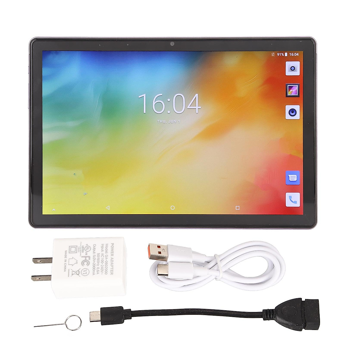 Gugxiom IPS HD Tablet,10.1 Inch Tablet,Front and Rear 8MP+20MP,12GB RAM 256GB ROM,10 Core CPU,Android 12,Can be Used for Study Office (Lilac)