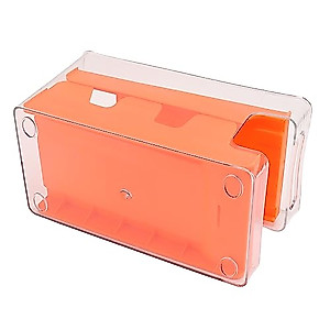 2 Tier Soda Can Organizer for Refrigerator Organizer Bins Soda Pop Can Holder Dispenser Drink Beverage Holder for Fridge Cabinets Freezer(Orange)