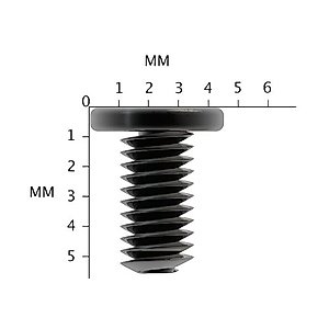 100x Replacement Black Philips Drive Laptop Screws M2.5X5.0mm Screw M2.5X5L PM2.5X5.0