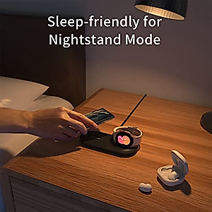 Wireless Charging Pad for Samsung Watch and Phone,Dual Wireless Charger Station for Galaxy Watch 5 Pro/5/4 Active 2 Galaxy S23/Ultra/S23+/S22/Note 20/ Z Flip 4/3 Fold 4/3 Galaxy Buds2/Pro with Adapter