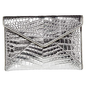 Rebecca Minkoff Leo Clutch, Silver