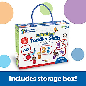 Learning Resources Skill Builders! Toddler Skills - Toddler Learning Materials, Homeschool Preschool Supplies, Teaching Cards for Toddlers, Ages 2+,41 Piece Set