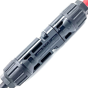 Solar Panel Connector Y Branch Solar Connector 1 to 4, 10 AWG Solar Cable and Connectors for Solar Combiner Box (1 Pair 1Y4)