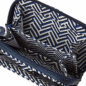 Kipling Womens Women's Tops Wallet, Compact, Practical, Nylon Travel Card Holder Small Wallet, Urban Chevron, 3''L x 4''H x 1''D