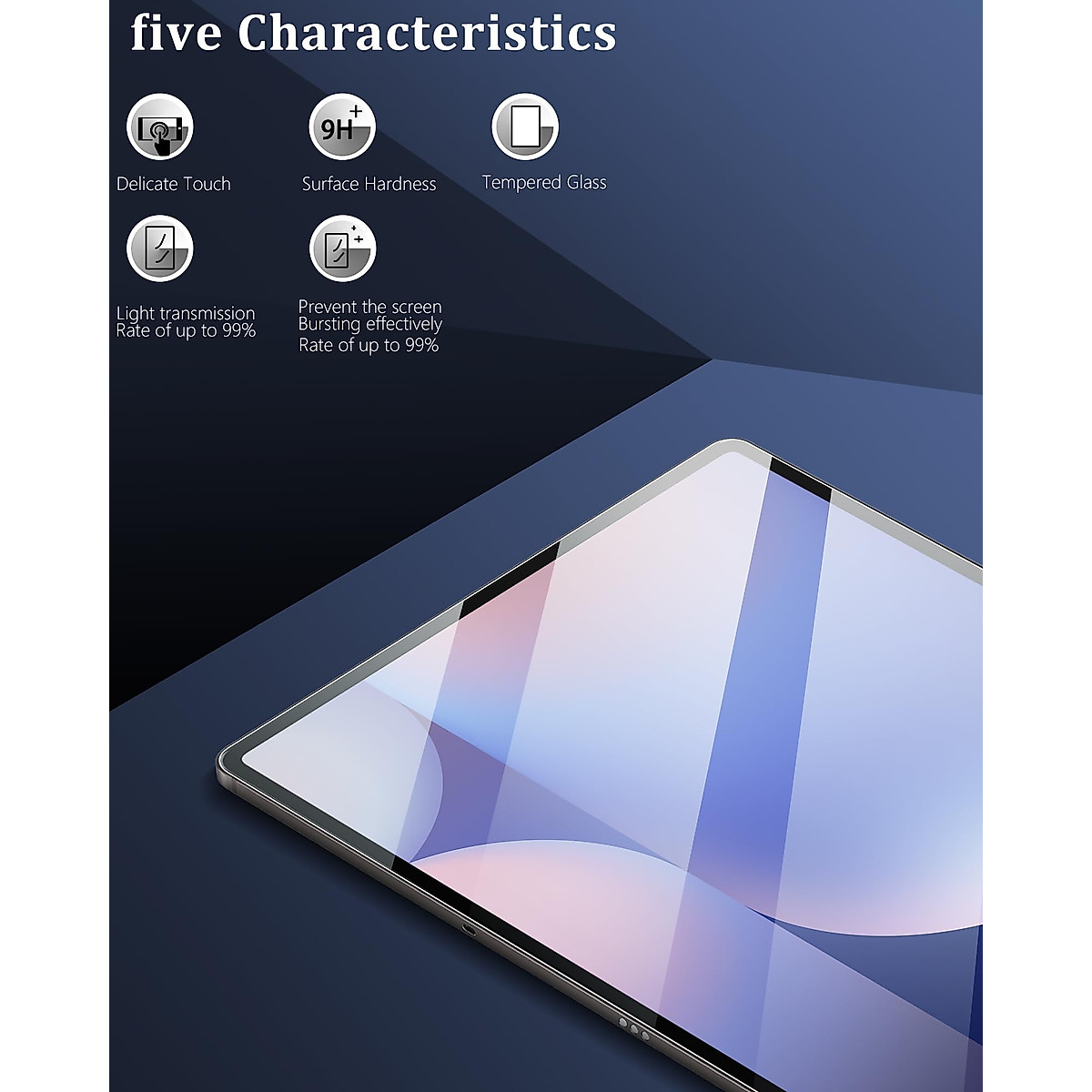 ZtotopCases 2 Pack Screen Protector for Samsung Galaxy Tab S10 Ultra/Tab S9 Ultra/Tab S8 Ultra 14.6 Inch 2024/2023, High Definition Tempered Glass