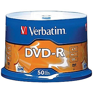 Verbatim 16x Write Once DVD-R - 50/Pack Spindle