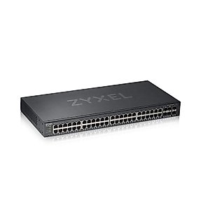 ZYXEL 48-Port Gigabit Ethernet Smart Switch (GS1920-48V2) - Managed, 4x SFP, Rackmount, Limited Lifetime Protection