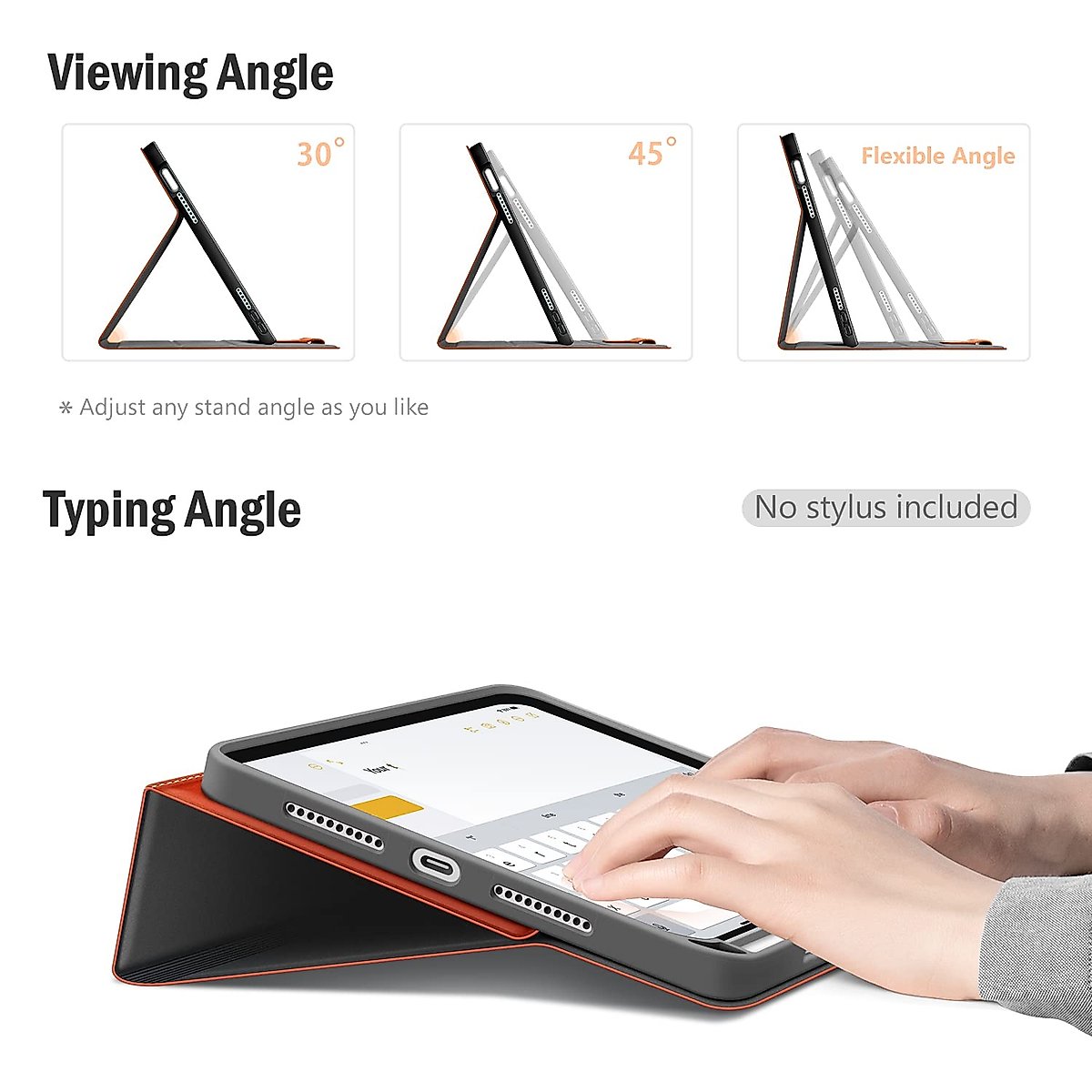 Antbox Case for iPad Mini 7 A17 Pro Case, iPad Mini 7th/6th Generation Case (2024/2021) with Pencil Holder Vegan Leather Smart Cover with Auto Sleep/Wake Stand Function
