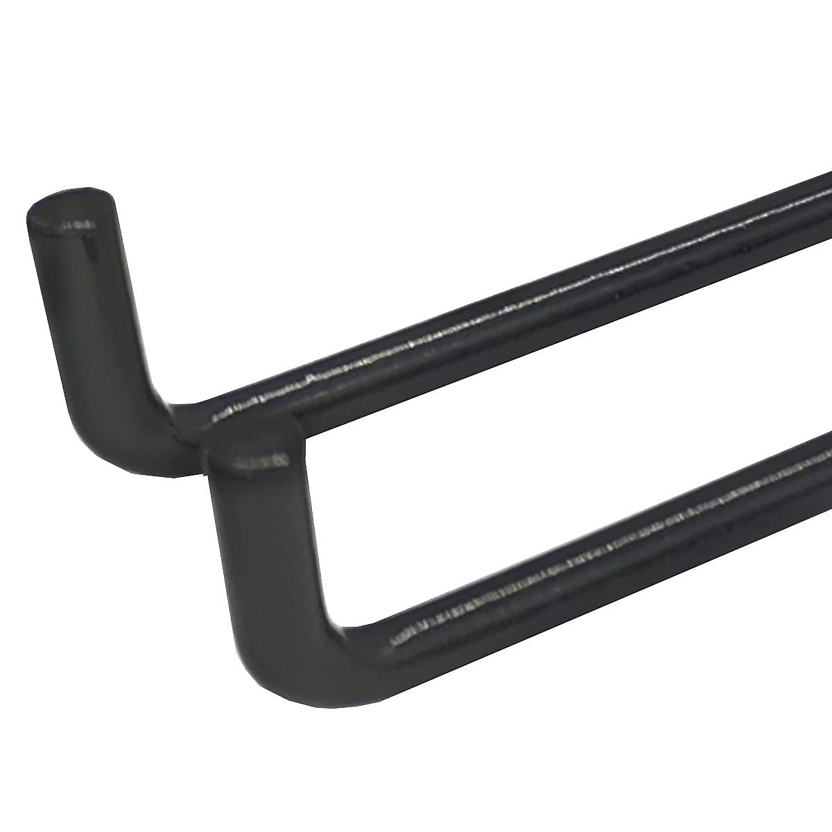 TIHOOD 4PCS 11.8 Inch Stemware Wine Glass Hanging Rack with Screws, Wall Mount Wine Glass Holder Hanger Storage, Metal Organizer for Bar Kitchen, Under Cabinet