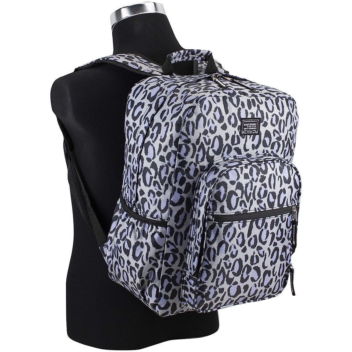 Eastsport Fashion Lifestyle Backpack with Oversized Main Compartment for School or Travel/Hiking, Black