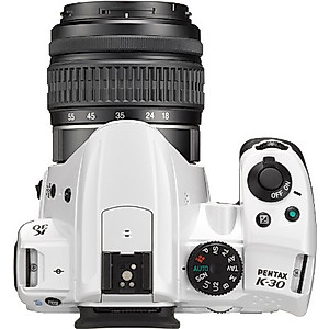 Pentax K-30 lens kit white w DA 18-55WR Weather-Sealed 16 MP CMOS Digital SLR with DA 18-55mm and 3-Inch LCD Screen
