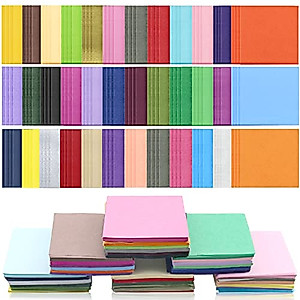 Jyongmer 3600 Sheets 3 inch Tissue Paper Squares, Colored Art Tissue Paper Bulk 36 Assorted Colors Rainbow Tissue Paper for Arts Craft DIY Scrapbooking, Scrunch Art, Birthday Party Festival Tissue