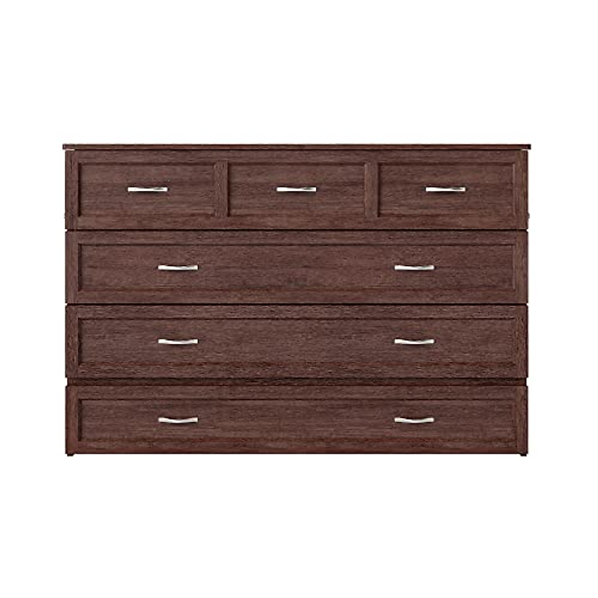 AFI Deerfield Murphy Bed Chest with Charging Station, Queen, Burnt Amber