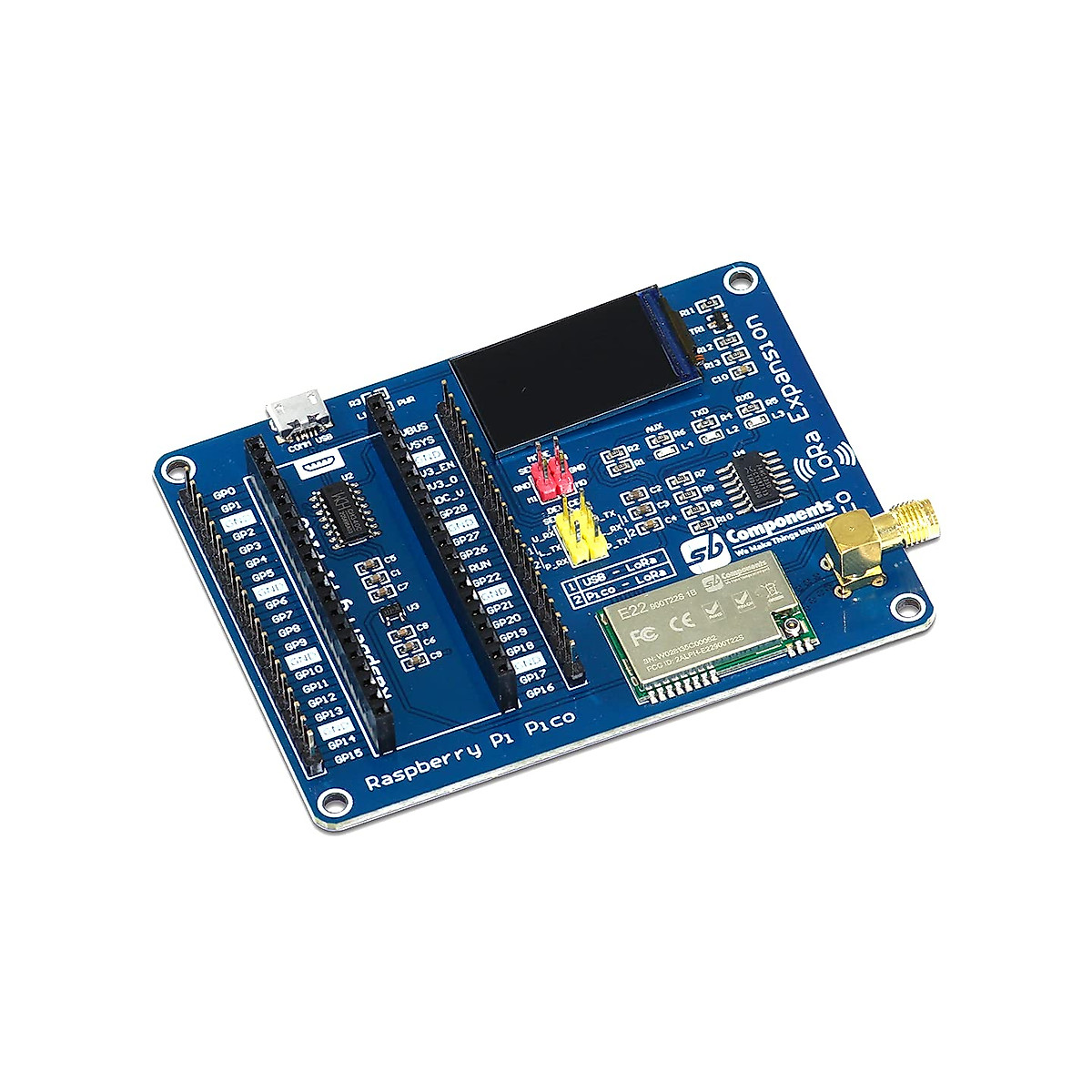 sb Raspberry Pi Pico Board with LoRa Expansion Module, Raspberry Pi Pico Kit (Pico LoRa Expansion (915MHz))