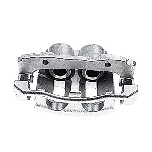 A-Premium Front Disc Brake Caliper Assembly with Bracket Compatible with Select Ford, Lincoln and Mercury Models - Crown Victoria/Town Car/Grand Marquis 2003-11, Marauder 2003-2004, 4.6L, 2-PC Set