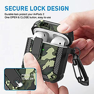 Maxjoy Protective Case Compatible with Apple AirPods 2 & AirPods 1, 2 Pack