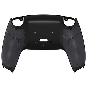 Black Performance Rubberized Grip Redesigned Back Shell for PS5 Controller eXtremerate RISE & RISE4 Remap Kit - Controller & RISE Remap Board NOT Included