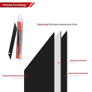 EHDIS 3PCS Retractable Utility Knife Vinyl Craft Box Cutter with 10PCS 9mm Snap Off Blade Film Cutting Knife for Cartons, Cardboard Vinyl Wrap and Boxes, Perfect for Office and Home Use
