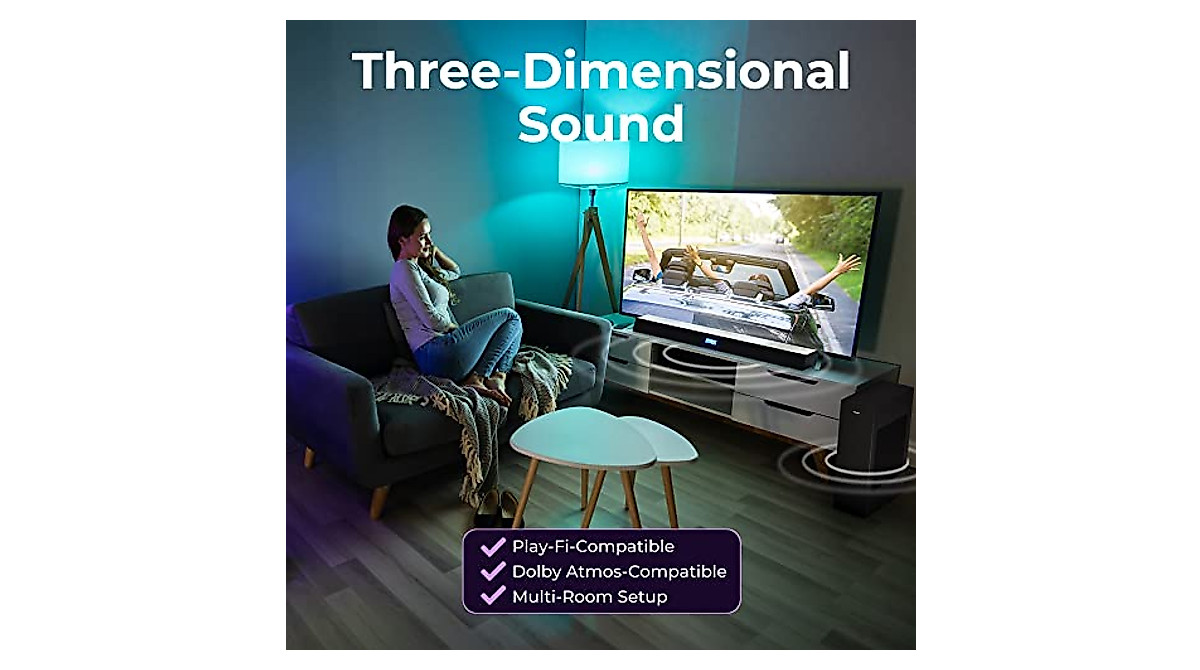 PHILIPS Dolby Atmos Soundbar: Immersive TV Audio & Wireless Sub