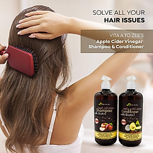Vita A to Zee Apple Cider Vinegar Shampoo & Avocado Coconut Conditioner (2 x 16.9 fl oz)