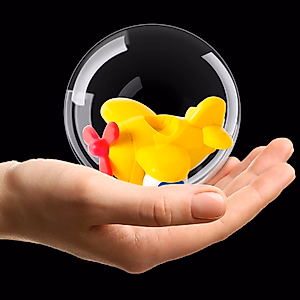 Ayfjovs Small Clear Balloons for Stuffing, 110 PCS 5 Inch Round Small BoBo Bubbles Balloons, Pre-Stretched Transparent Latex Free Balloons for Easter Baby Shower Wedding Birthday Mermaid Shark Party