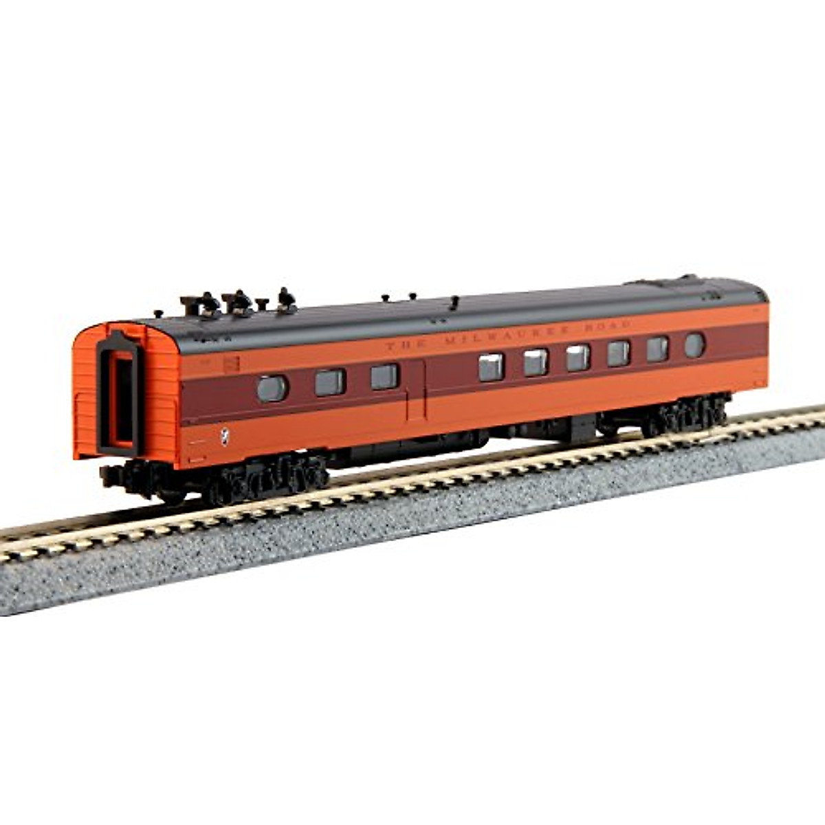 Kato USA Model Train Products N Milwaukee Road Olympian Hiawatha 9-Car Set Passenger Car Set