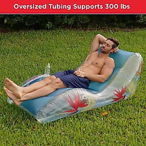 New Aqua Paradise Zero Gravity Pool Recliner Lounge – Bird of Paradise Pool Float Lounger with Cup Holder – The Ultimate Pool Chair