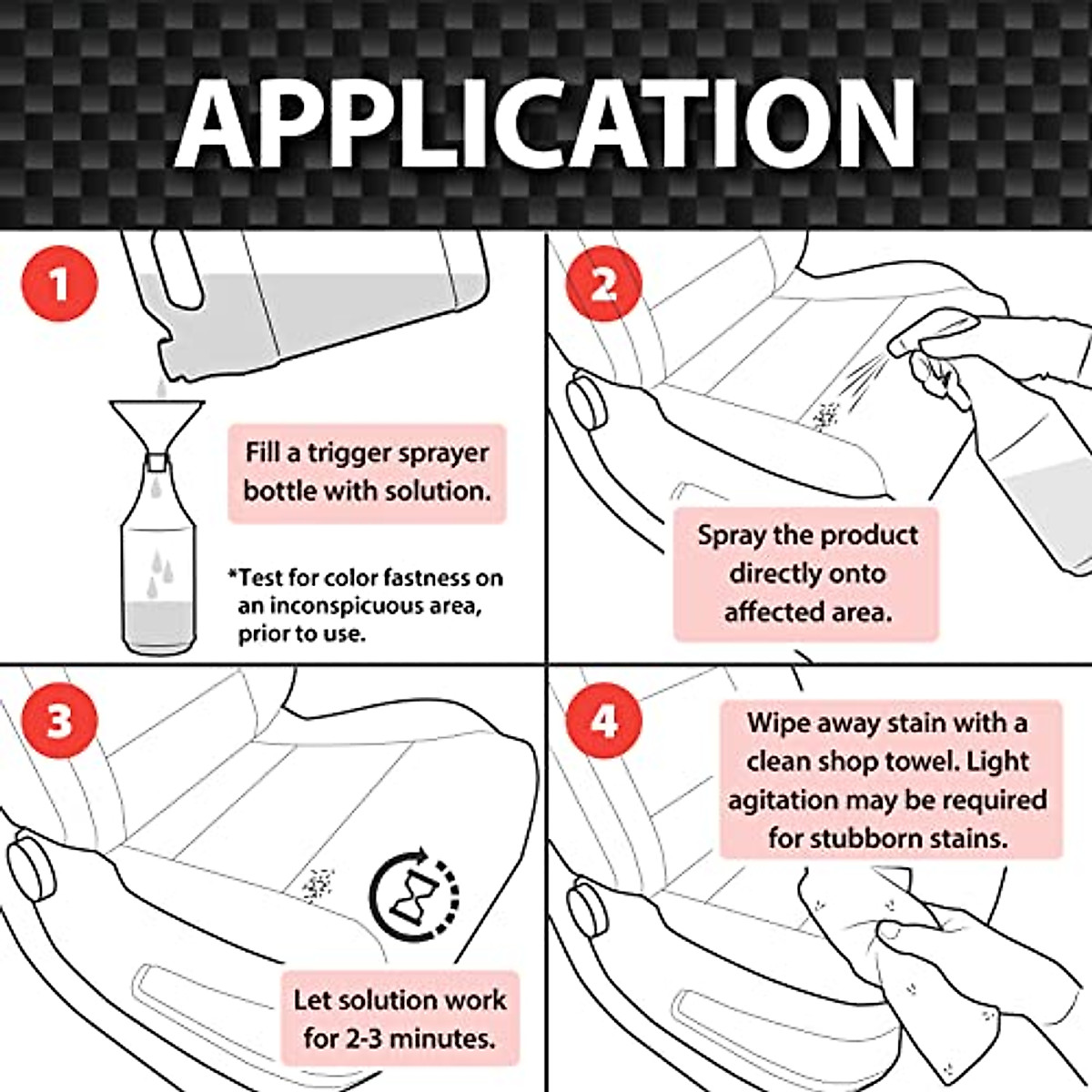 Malco OXY Carpet & Upholstery Cleaner - Stain Remover Spray for Car Interior Fabric/Cleans the Toughest Vehicle Stains/Deep Cleaning Liquid Formula / 1 Gallon (127801)