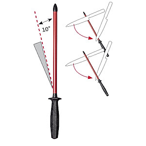 Westmark Knife Sharpener Sieger-Long-Life From Sintered Ruby, A, Red/Black